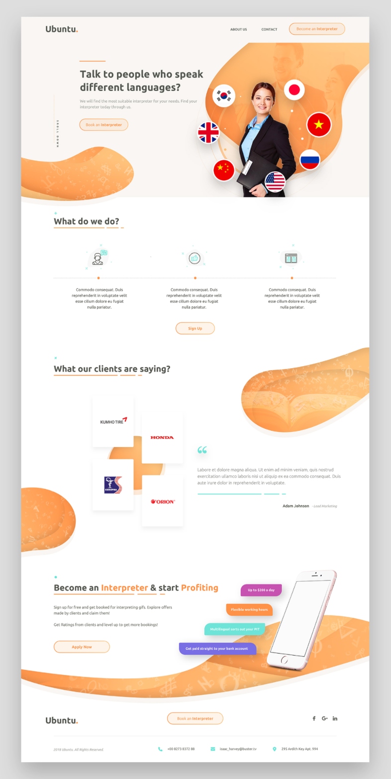 Ejemplos de landing page para web de servicios | MDirector