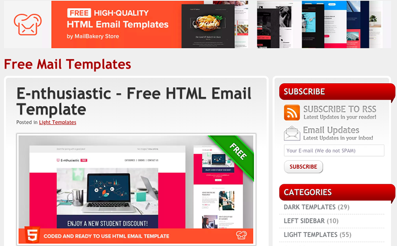 ¿Dónde encontrar plantillas HTML gratuitas para tus envíos de email ...