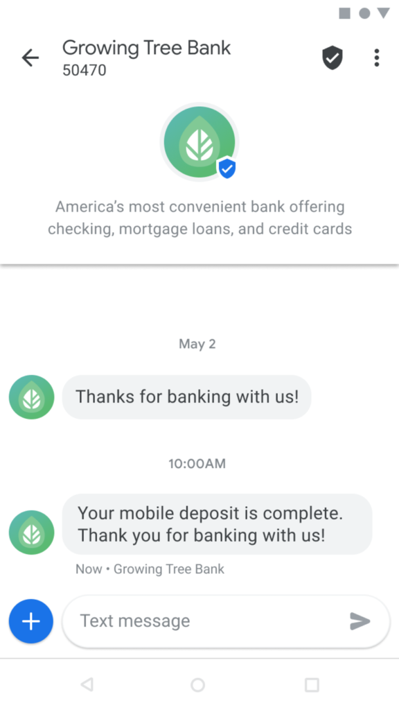 Google Verified SMS para campañas de SMS Marketing | MDirector