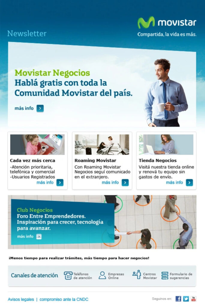 Ejemplos de newsletter para empresas | MDirector